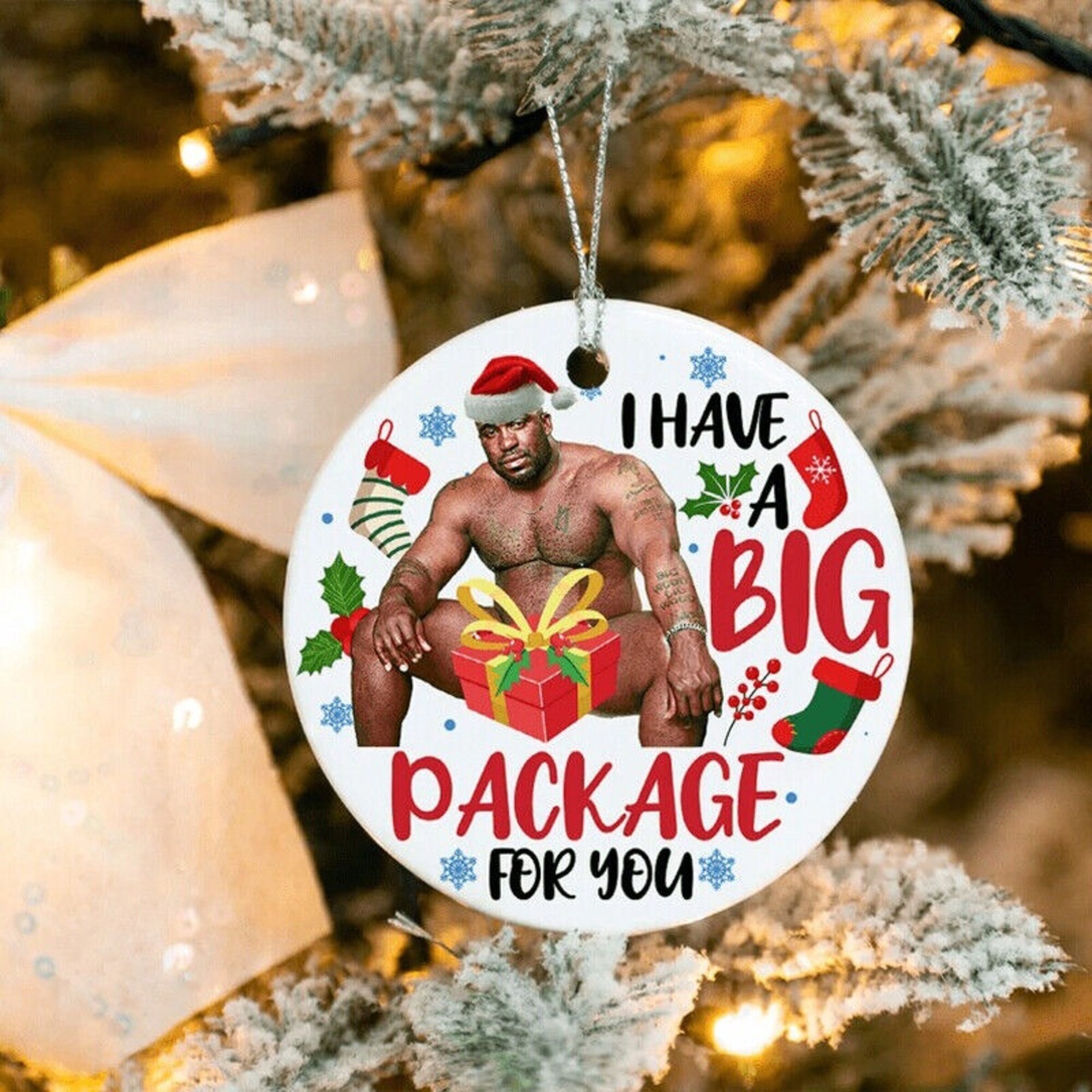 Funny Barry Wood Meme Gag Gift Christmas Ornament, Barry Wood Ornament ...