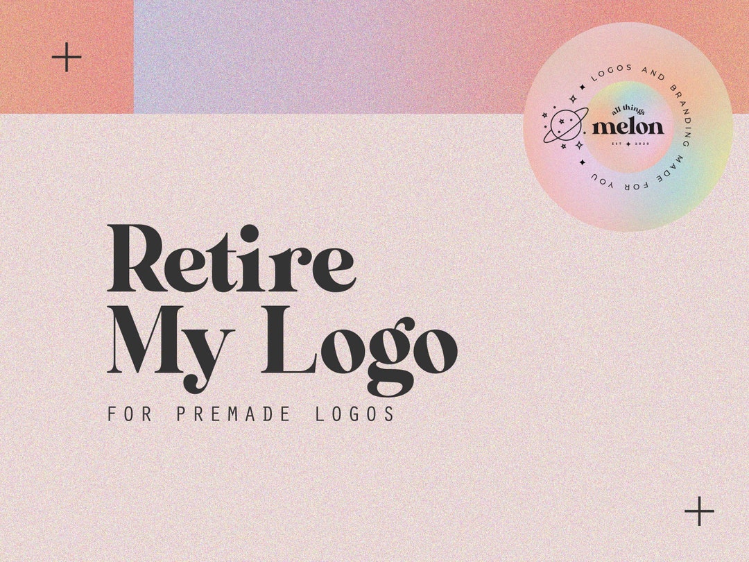 Retire My Logo for At_melon Pre-made Logos - Etsy