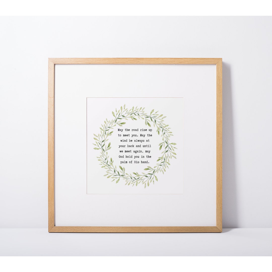 PRINTABLE Traditional Irish Blessing #1, Square Print, May the Road ...
