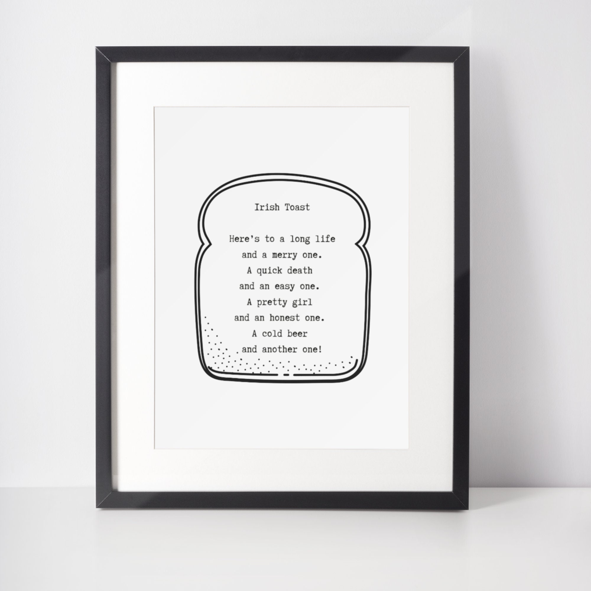 PRINTABLE Irish Toast, Irish Quote, New Home Gift, First Home Gift ...