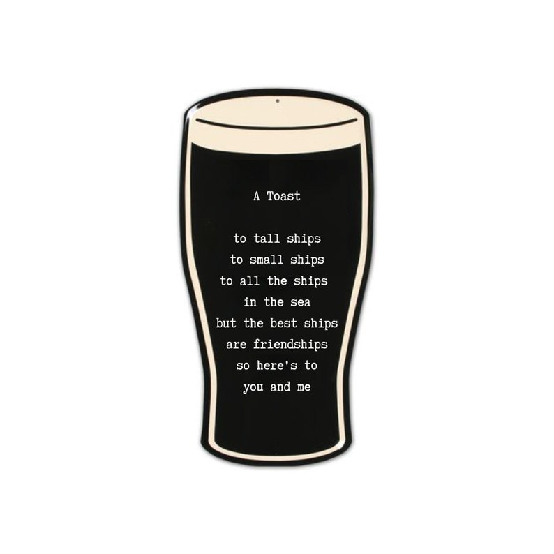 PRINTABLE Friendship Toast, to Tall Ships, Best Friend Gift, Best ...