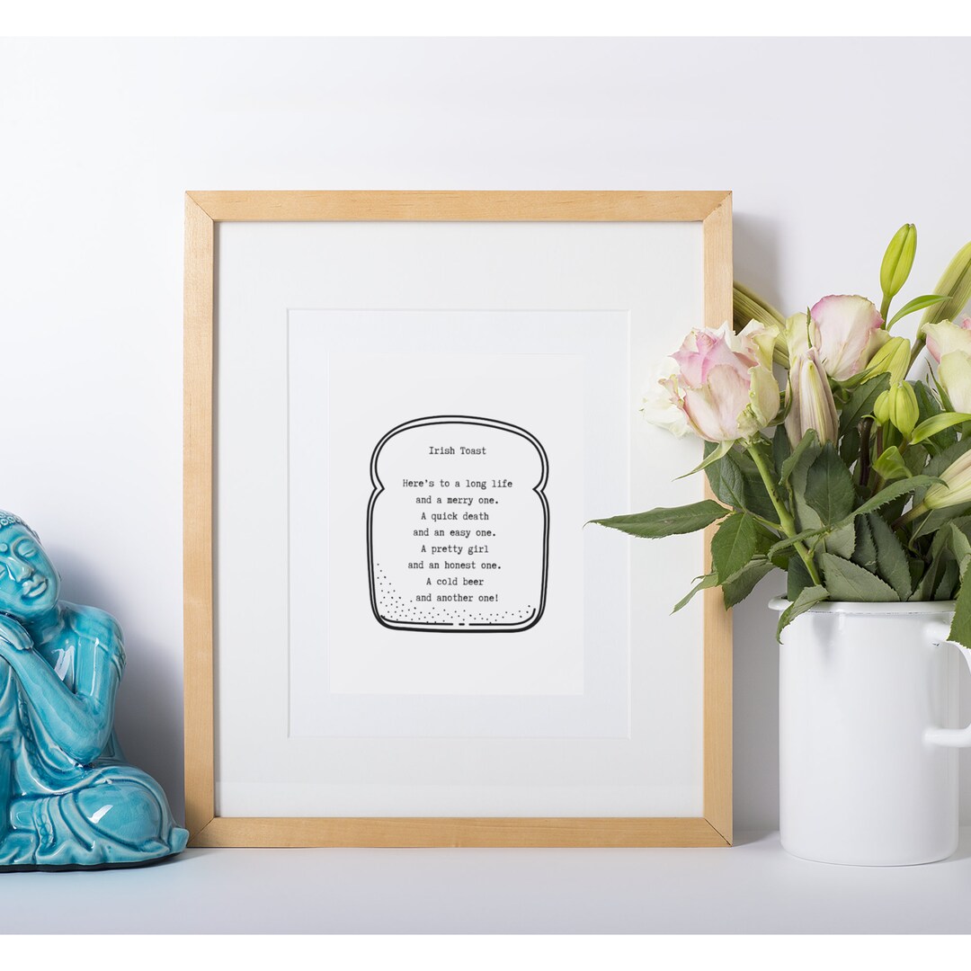 PRINTABLE Irish Toast, Irish Quote, New Home Gift, First Home Gift ...