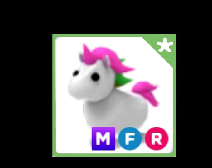 Adoptme Compatible Mega Neon Fly Ride Unicorn - Etsy