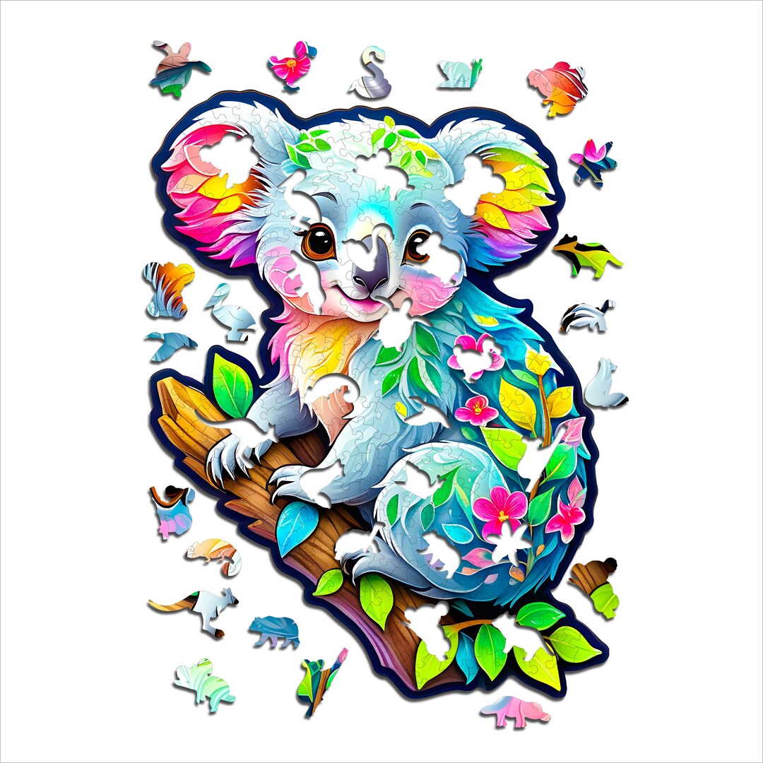 Wooden Jigsaw Puzzle a KOALA 245 Elements Premium Unique Jigsaw Puzzles ...