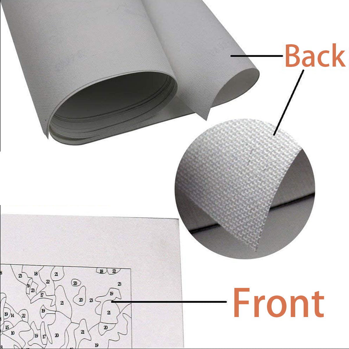 Watercolor Flowers Paint by Number Craft Kit, Flowers With Pastel ...