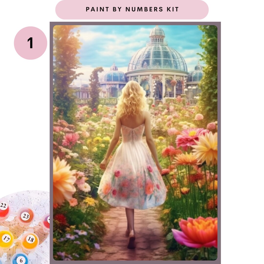 Woman in Paris, Vintage Style Watercolor Art Craft Kit for Adults ...