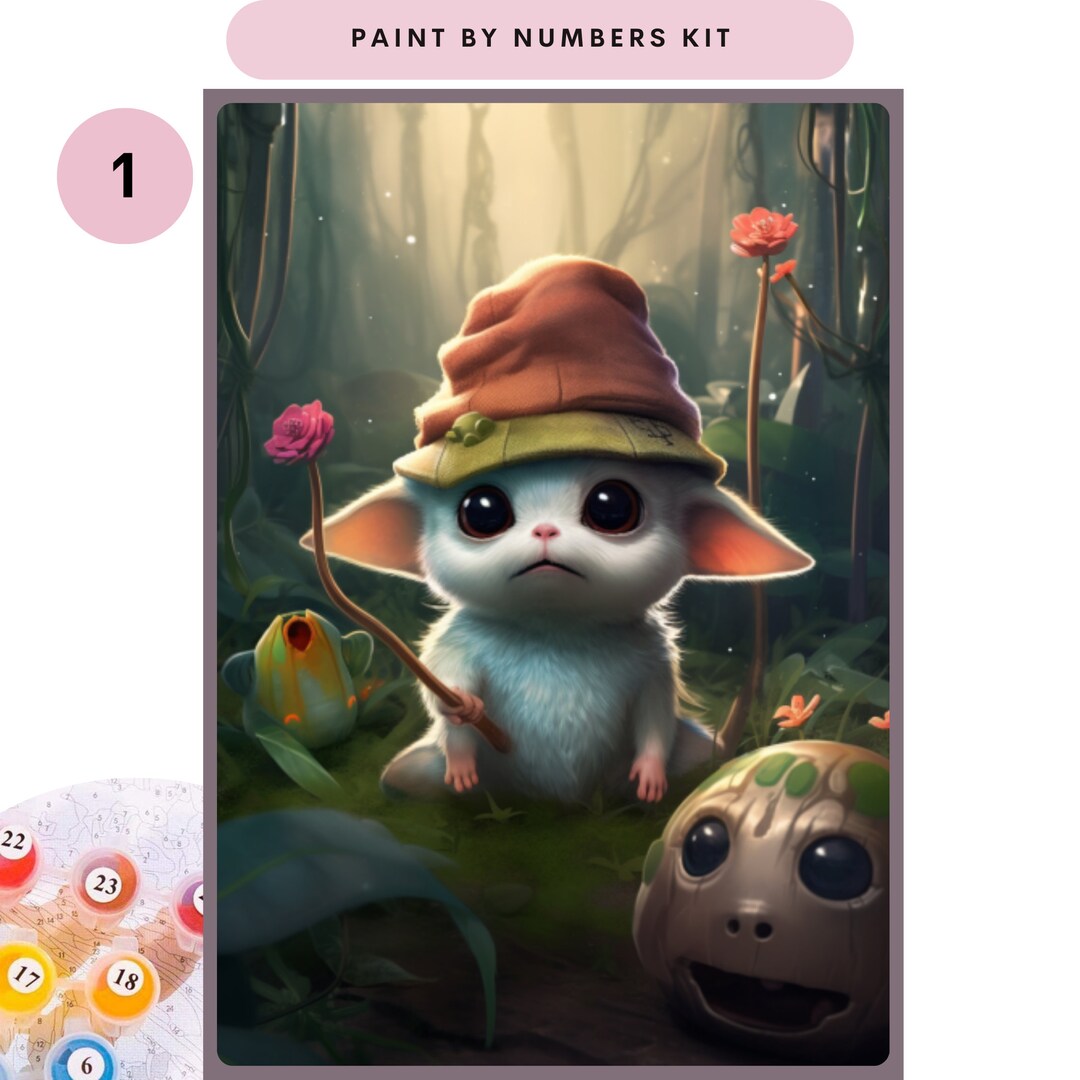 Very Cute Imaginary Creatures Diamond Painting Kit, Mosaic Painting Kit ...