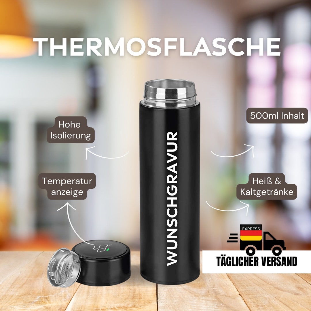 Thermos Bottle Stainless Steel 500ml I Thermos Bottle Engraving I ...