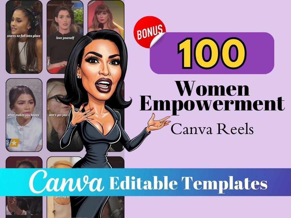 100 Women Empowerment Reels | Women Empowerment Video Bundle | Editable ...