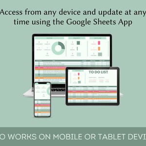 To Do List Digital Template, Google Sheets Spreadsheet, Task Tracker ...