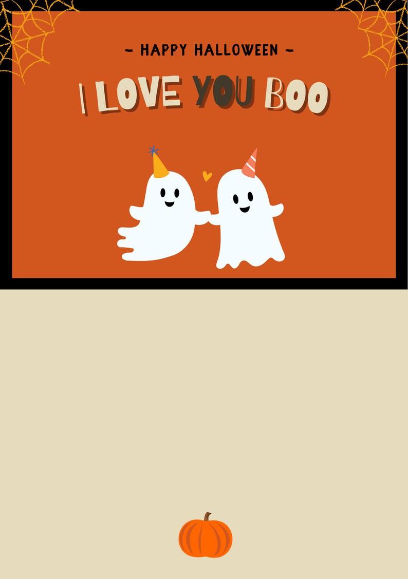 Printable Halloween Card | Halloween Card Printable | Digital Halloween ...