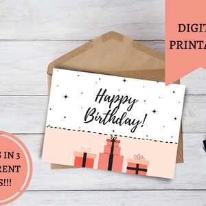 Printable Birthday Card | Birthday Card Printable | Digital Birthday ...