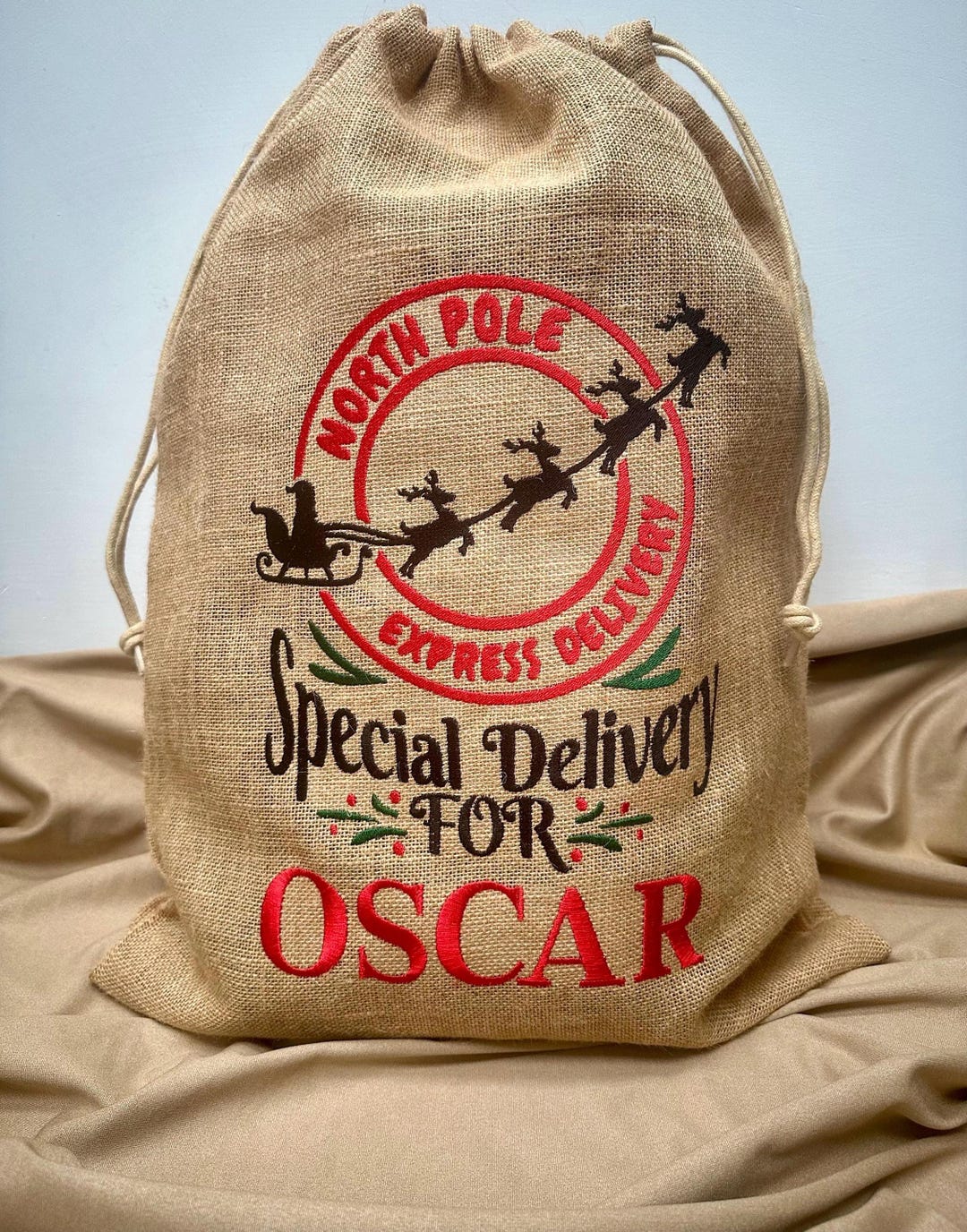 Personalised Christmas Santa Sack Santa Sack Christmas Stocking ...