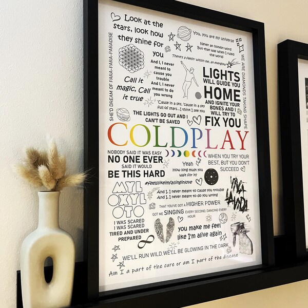 Coldplay - Etsy