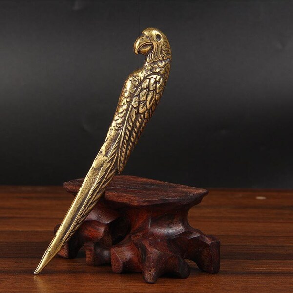 Brass Parrot - Etsy