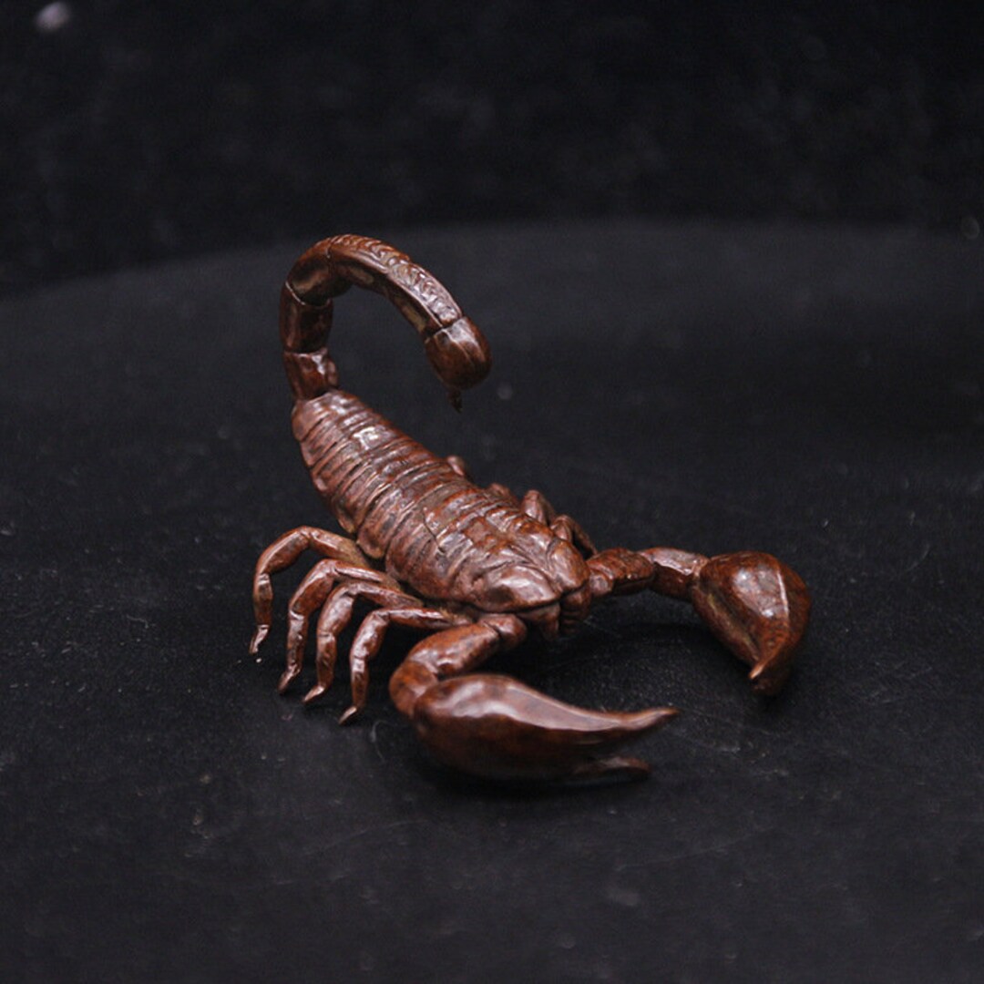 Pure Copper Tea Pet Scorpion, Living Room Office Desktop Tea Pet Car ...