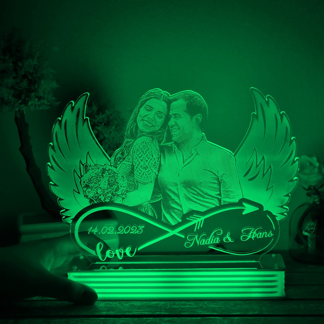 Custom 3D Photo LED Lamp: Personalized Basswood Night Light - Etsy