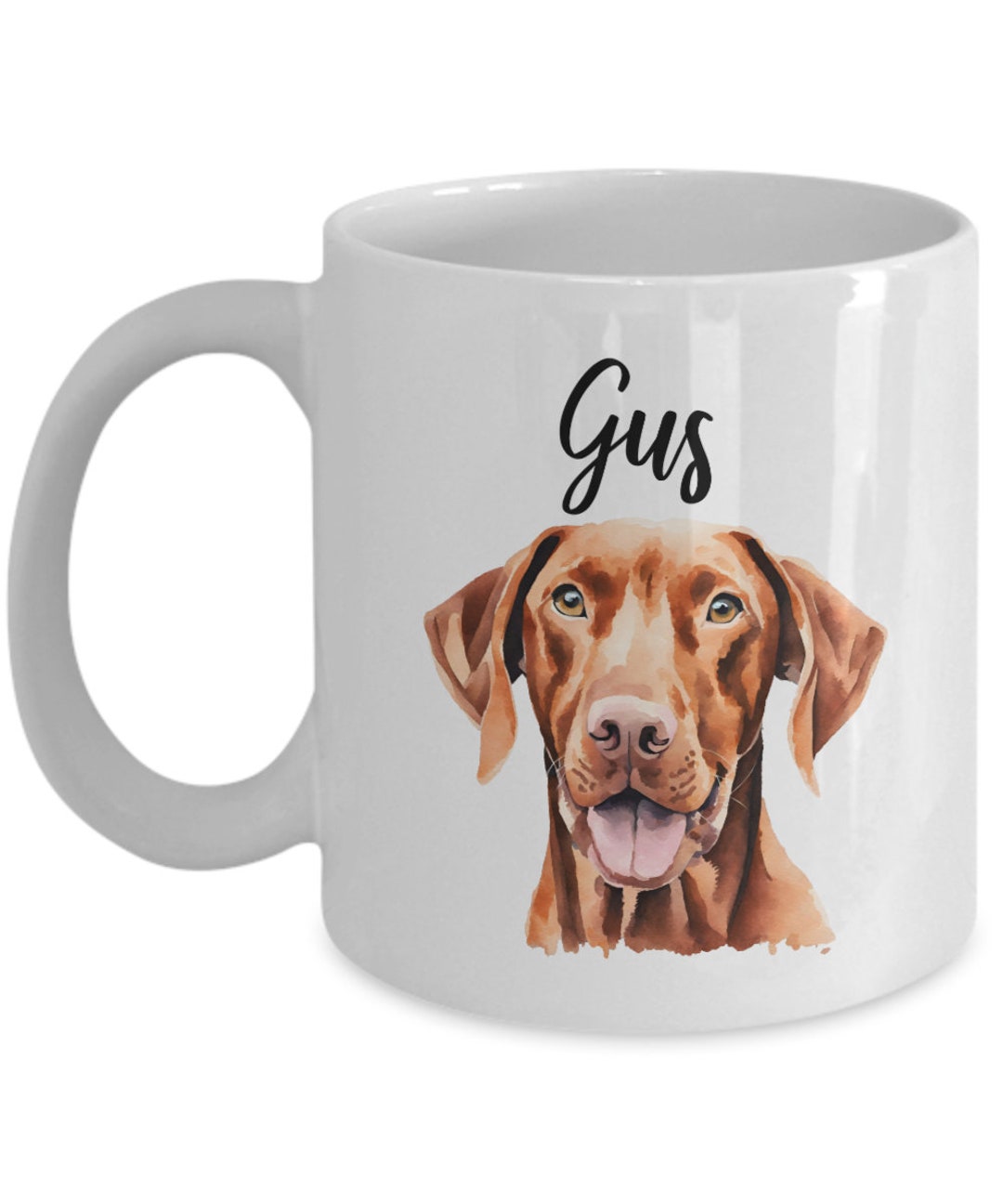 Customized Vizsla Mug, Personalized Vizsla Gift, Vizsla Custom Name Mug ...