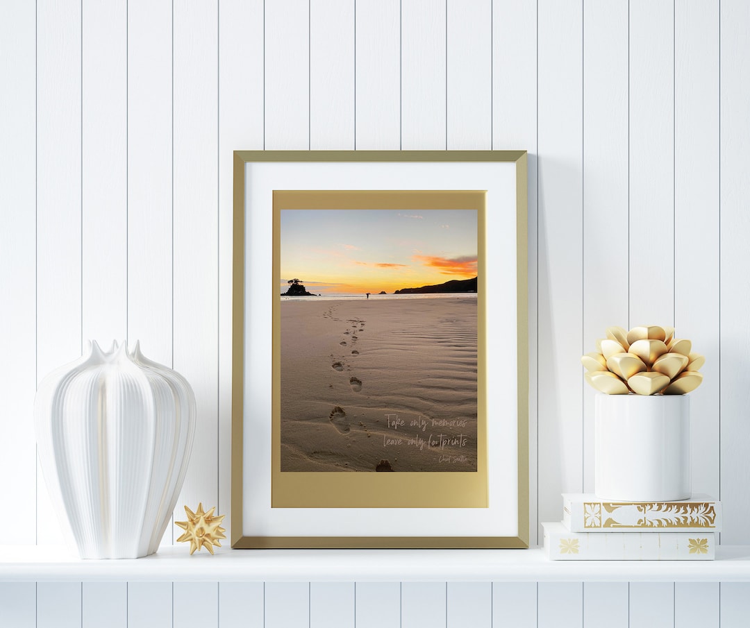 Footprints in the Sand, Leave Only Footprints, Printable Wall Art - Etsy