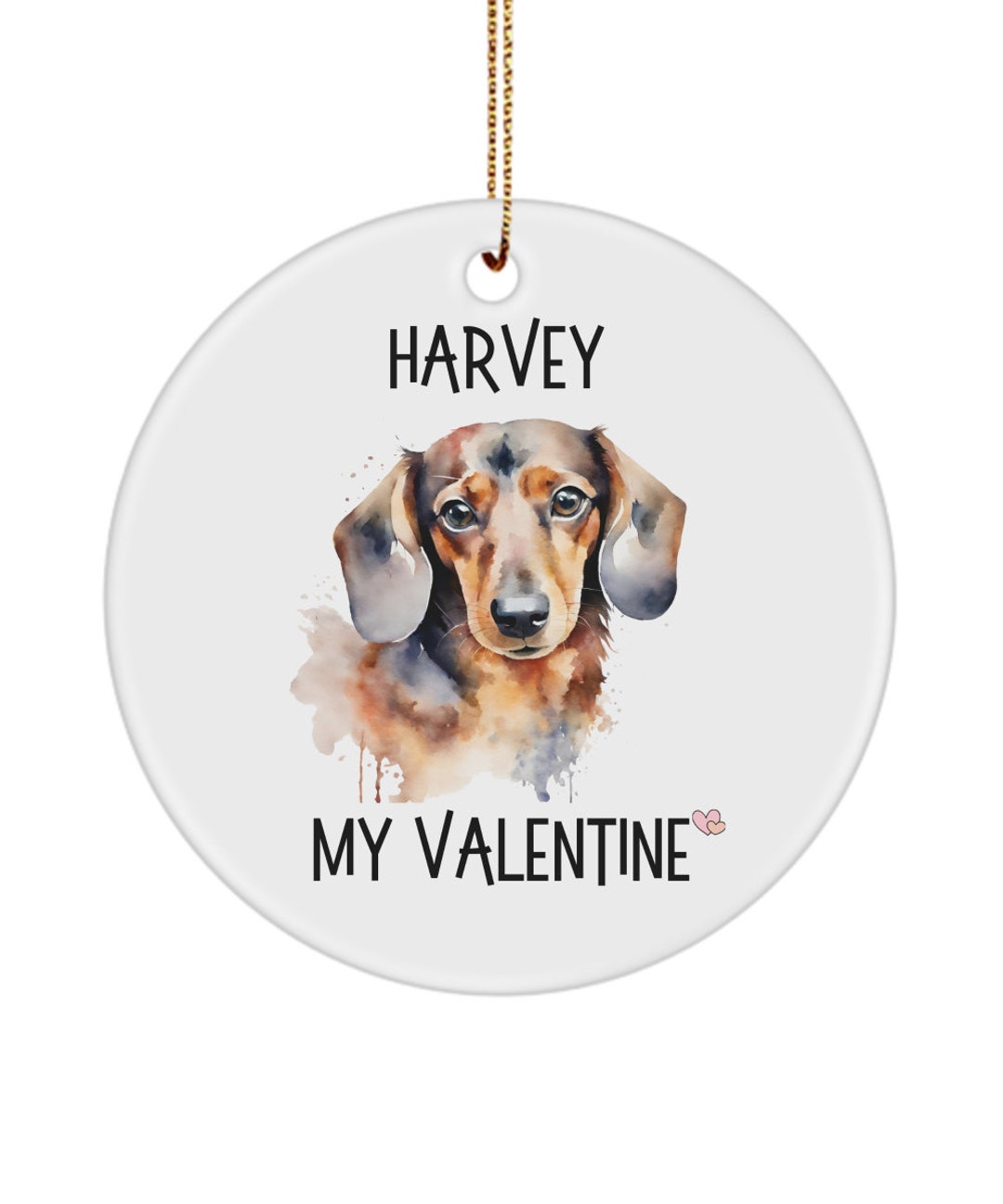 Personalized Dachshund Ornament, Weiner Gift, Customized Valentine's ...