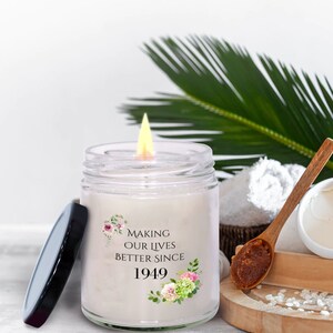 75th Birthday Candle, 75th Birthday Gift for Women, 75th Birthday Gift ...