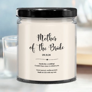 Mother of Bride Gift, Mother of Bride Candle, Gift for Mother of Bride ...