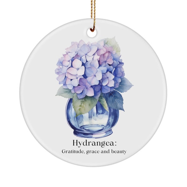 Hydrangea Ornament - Etsy