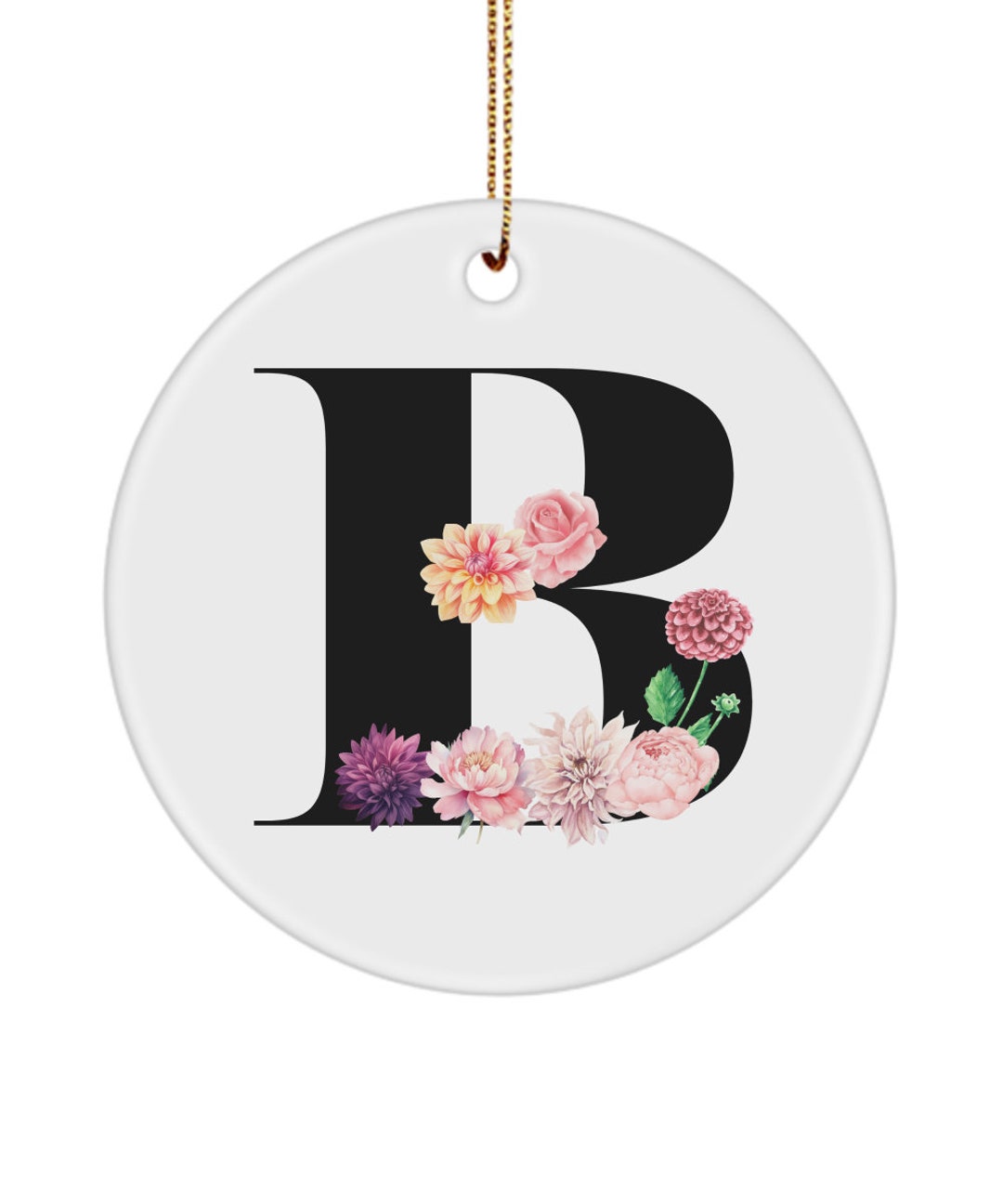 Letter B Ornament, Monogram B Gift, Alphabet B Gift - Etsy