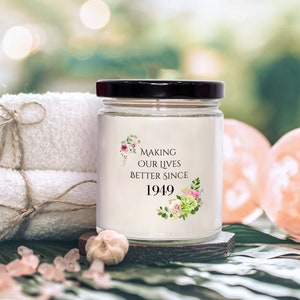 75th Birthday Candle, 75th Birthday Gift for Women, 75th Birthday Gift ...