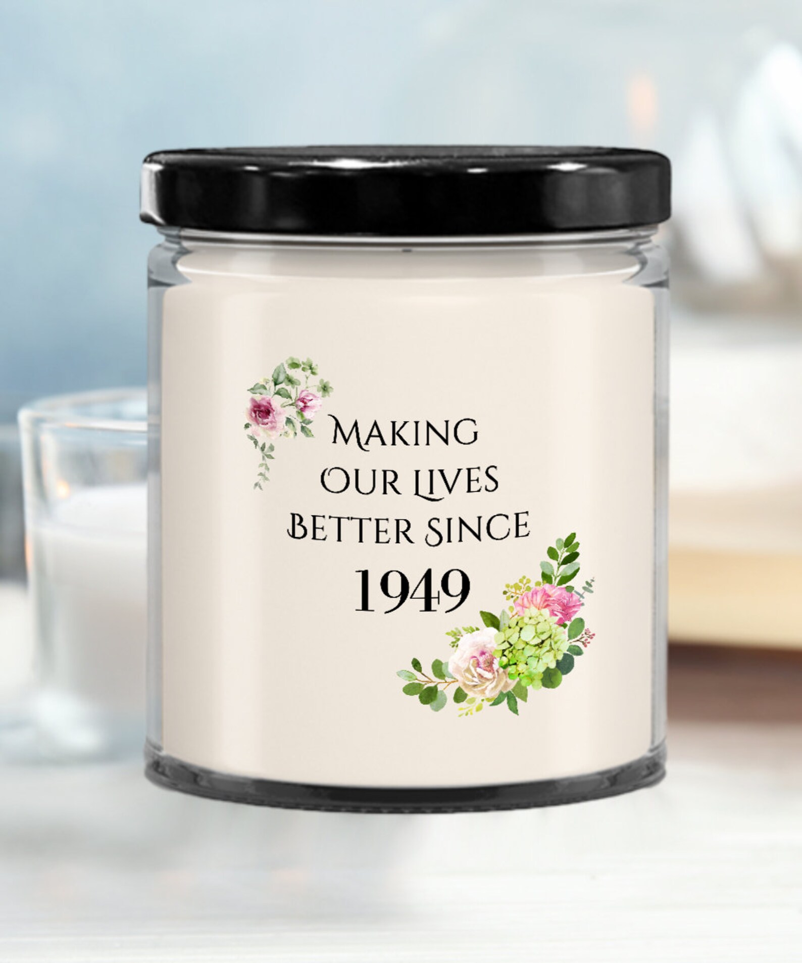 75th Birthday Candle, 75th Birthday Gift for Women, 75th Birthday Gift ...