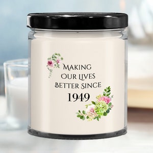 75th Birthday Candle, 75th Birthday Gift for Women, 75th Birthday Gift ...