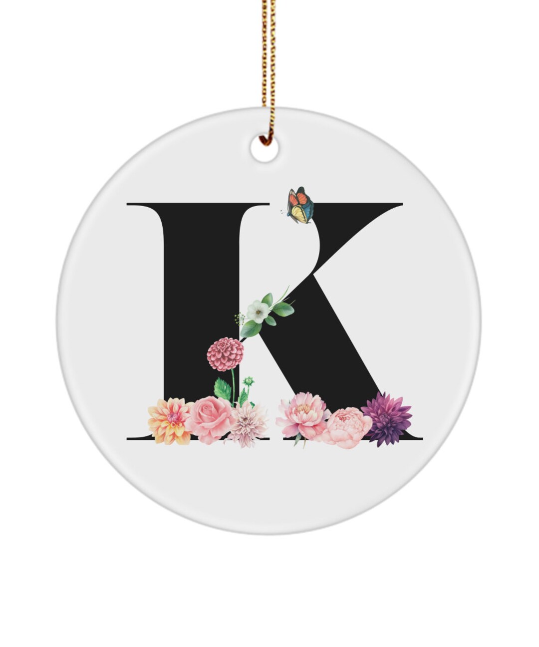 Cute K Monogram Gift, Initial K, K Letter Gift, K Alphabet Gift, K ...