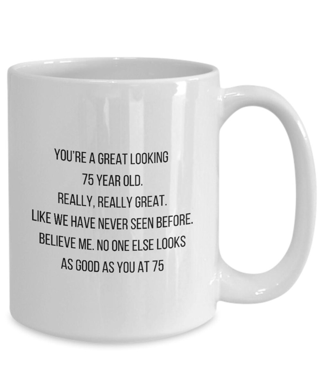 Funny 75th Birthday Mug: Trumpism Gag Gift - Etsy