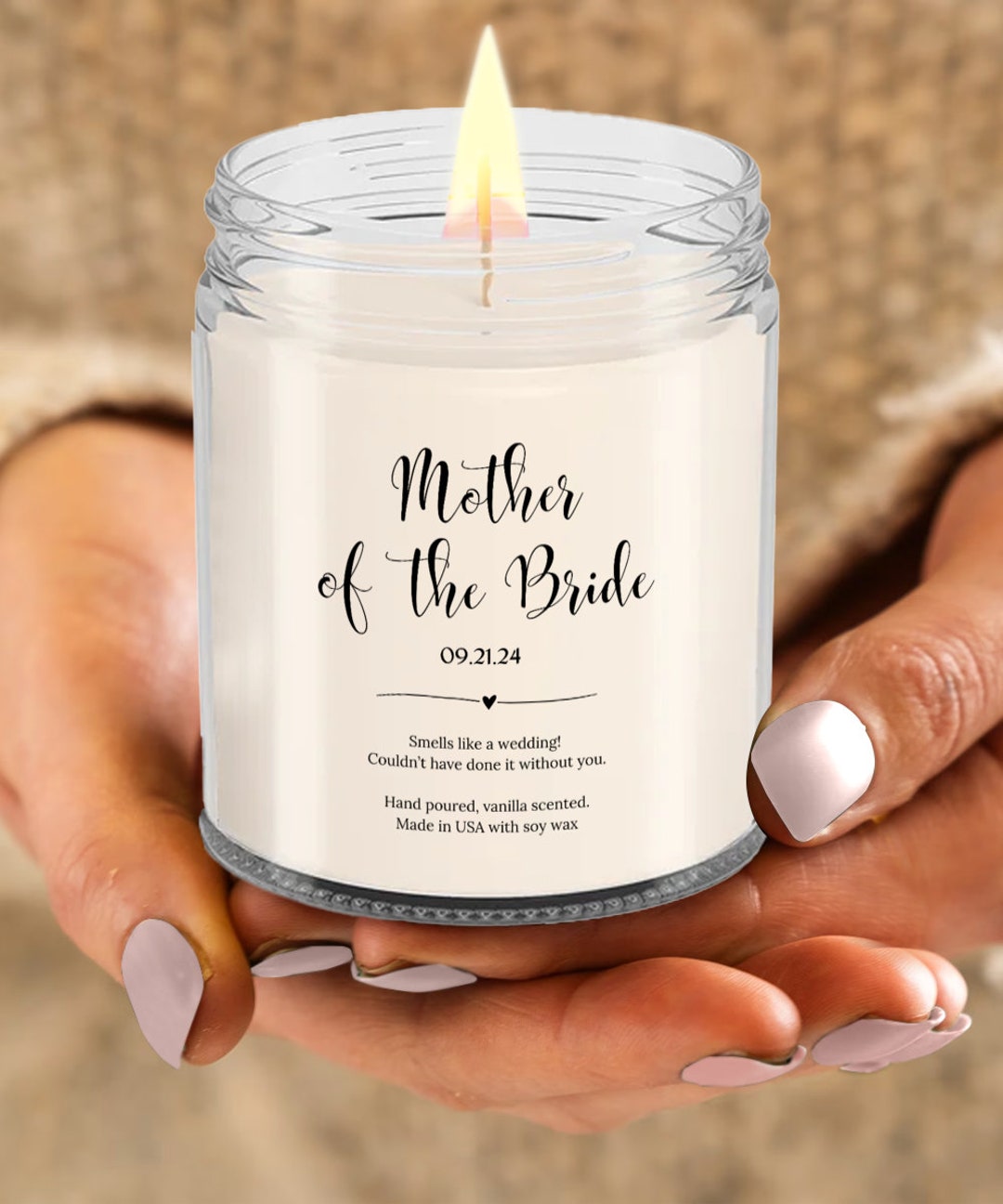 Mother of Bride Gift, Mother of Bride Candle, Gift for Mother of Bride ...