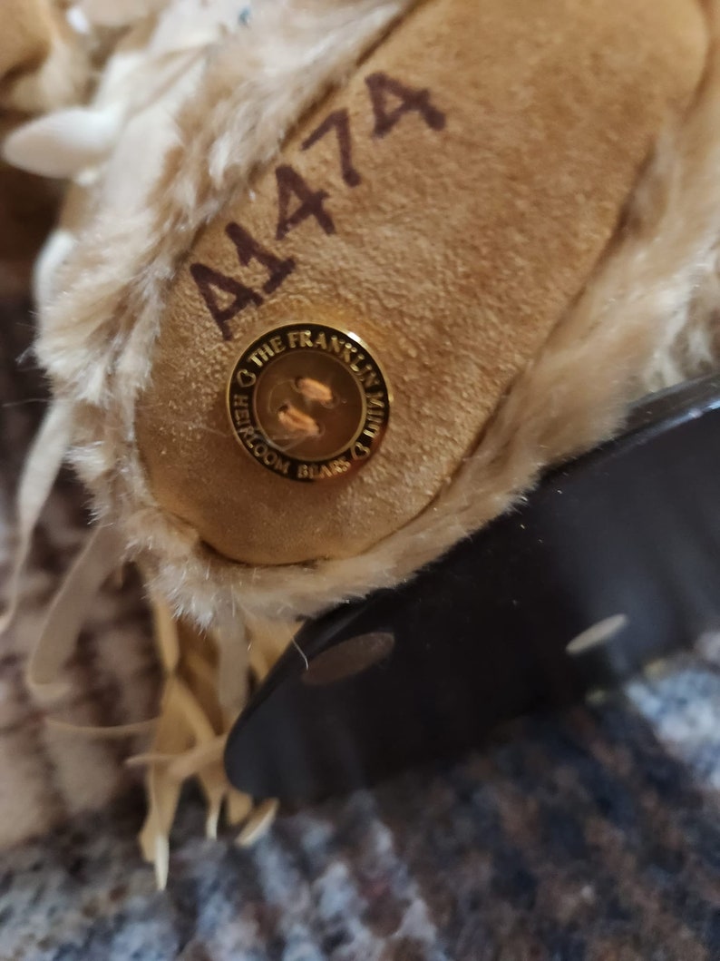 Little White Dove, by Franklin Heirloom Bears, Circa 1992 - Etsy