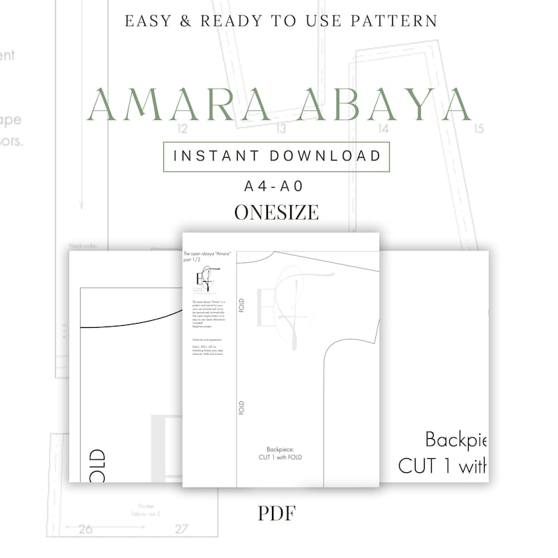 Abaya Pattern - Etsy