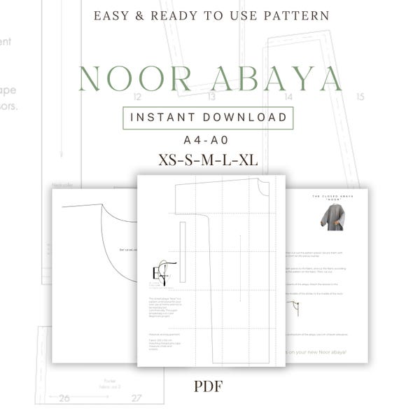 Abaya Pattern - Etsy