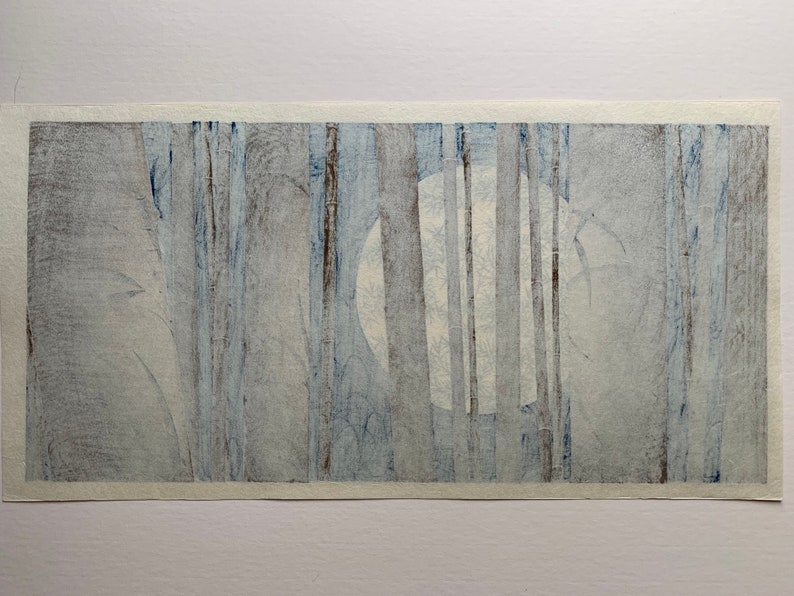 Teruhide Kato: Full Moon, Behind Bamboo Forest, Early Autumn - Etsy