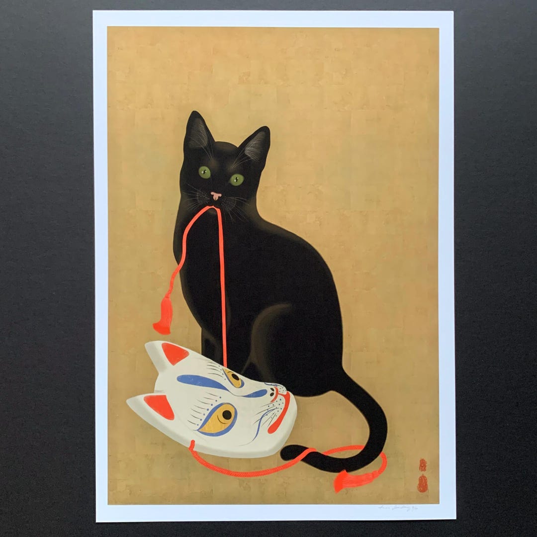 Senju Kitsune Neko - Etsy