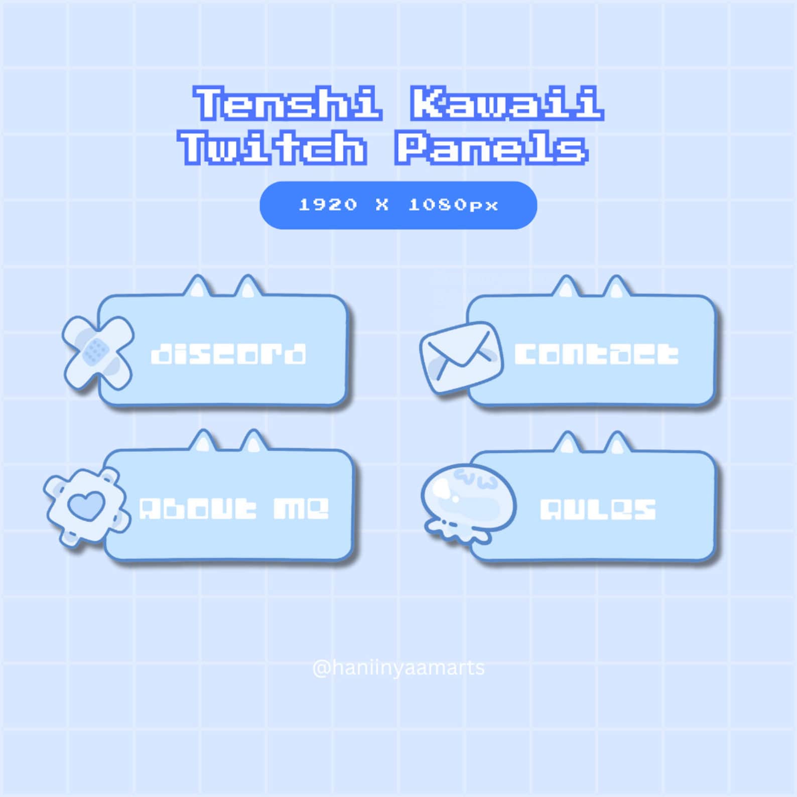 Tenshii Kawaii Y3k Cybercore Stream Overlay - Etsy