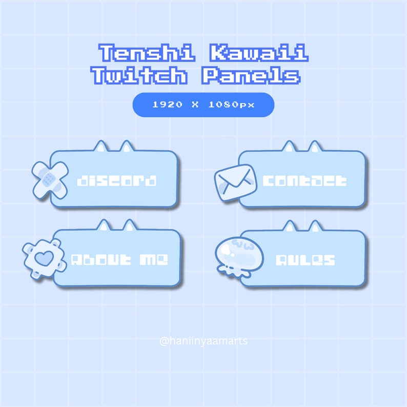 Tenshii Kawaii Y3k Cybercore Stream Overlay - Etsy