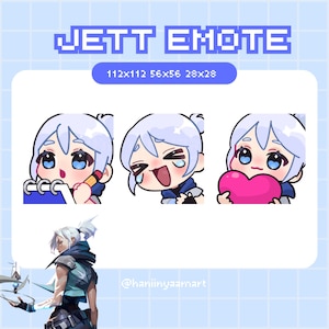 Jett Valorant Emotes - Etsy