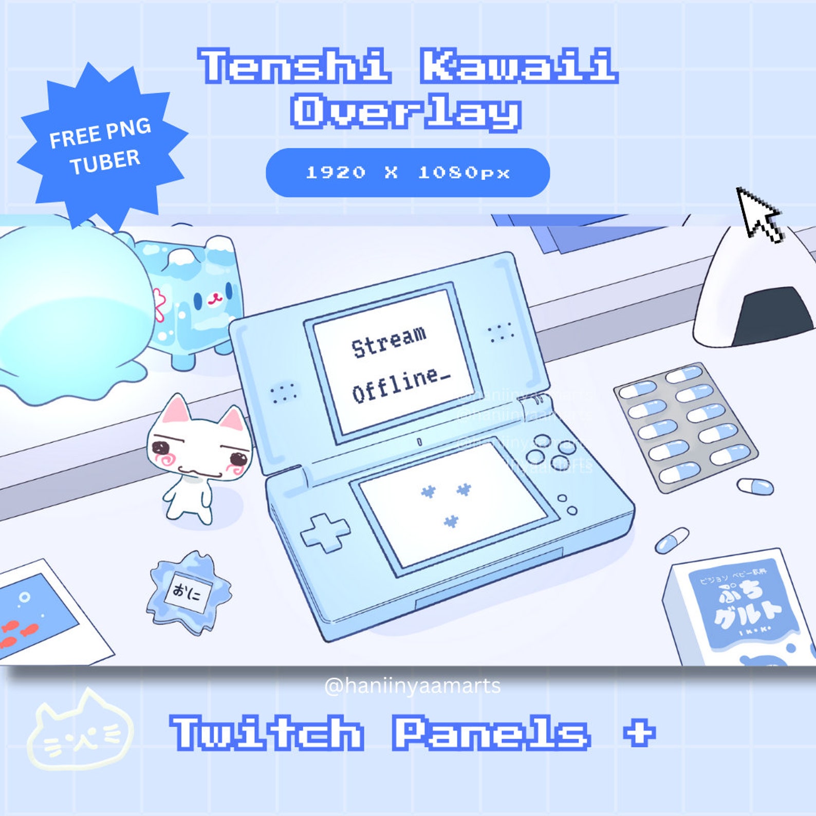 Tenshii Kawaii Y3k Cybercore Stream Overlay - Etsy