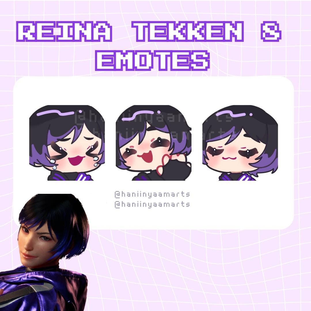 Reina Tekken 8 Twitch Emotes - Etsy