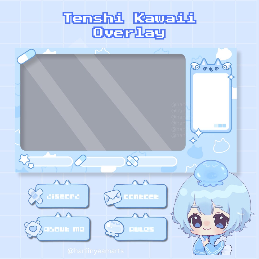 Tenshii Kawaii Y3k Cybercore Stream Overlay - Etsy