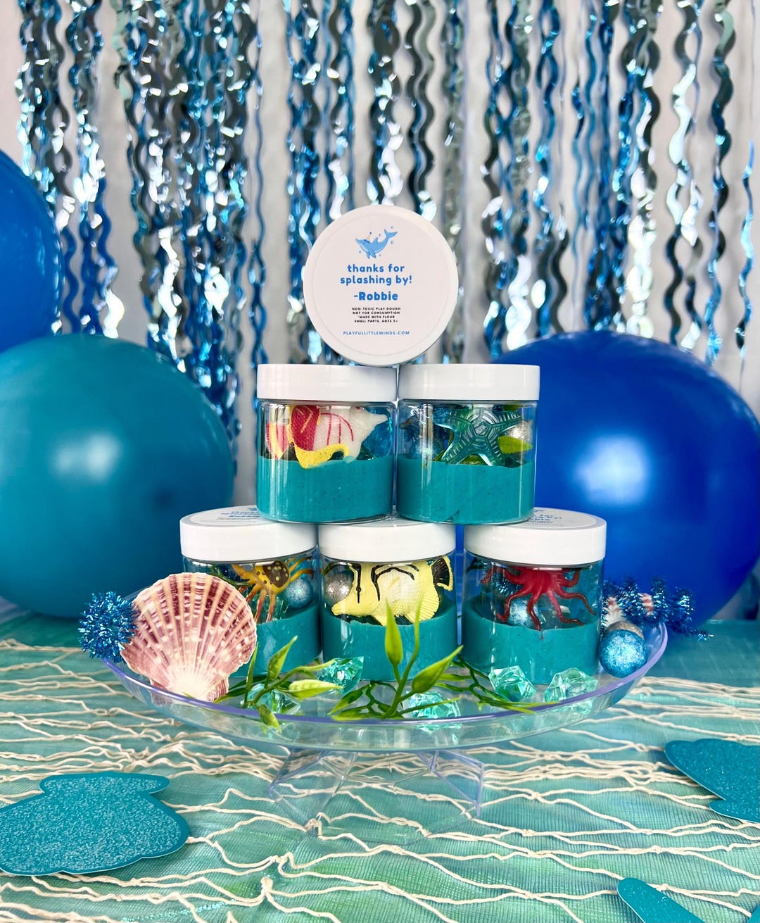 Ocean-themed Play Dough Party Favors: Under the Sea Birthday - Etsy