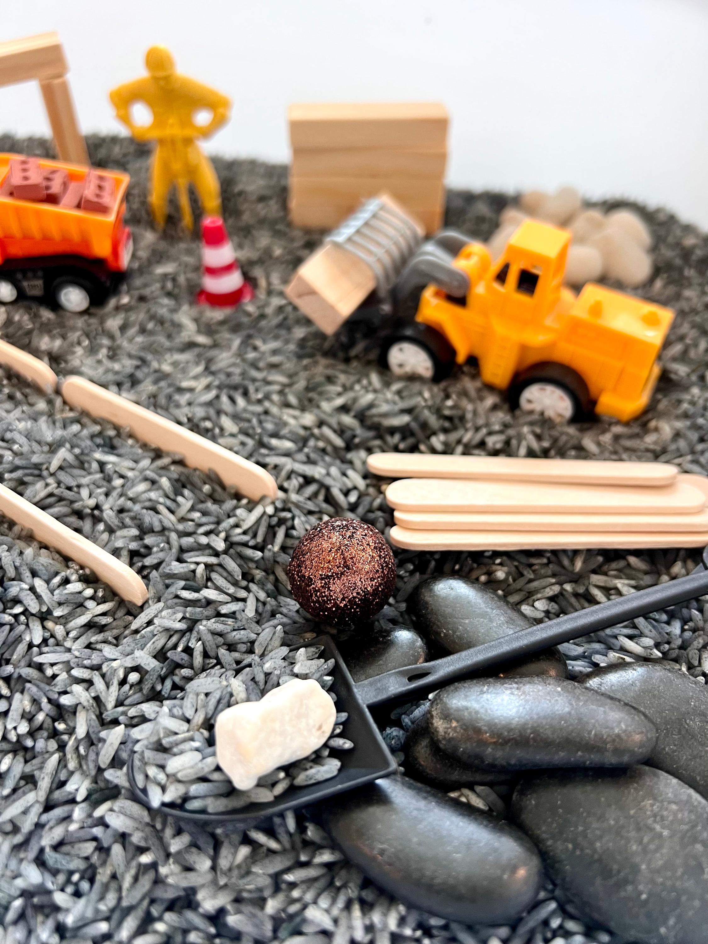 Construction Site Sensory Play Kit for Kids – Imaginative Activity Bin ...