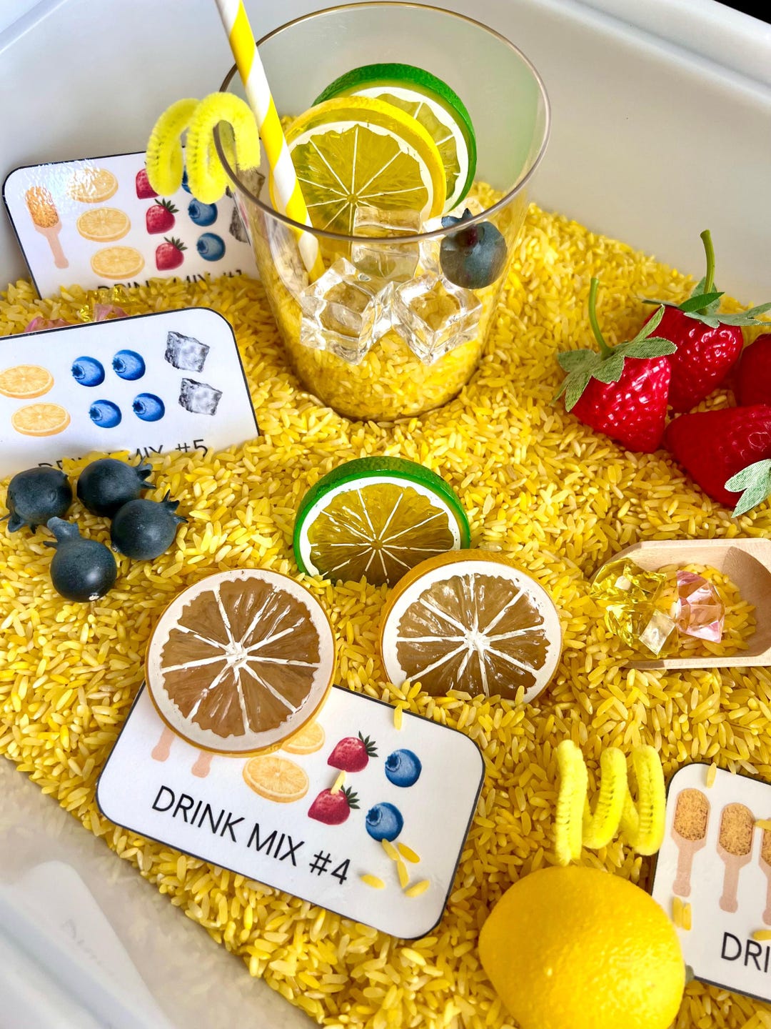 Lemonade Stand Sensory Learning Kit - Etsy