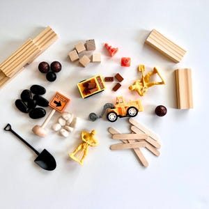 Construction Site Sensory Play Kit for Kids – Imaginative Activity Bin ...