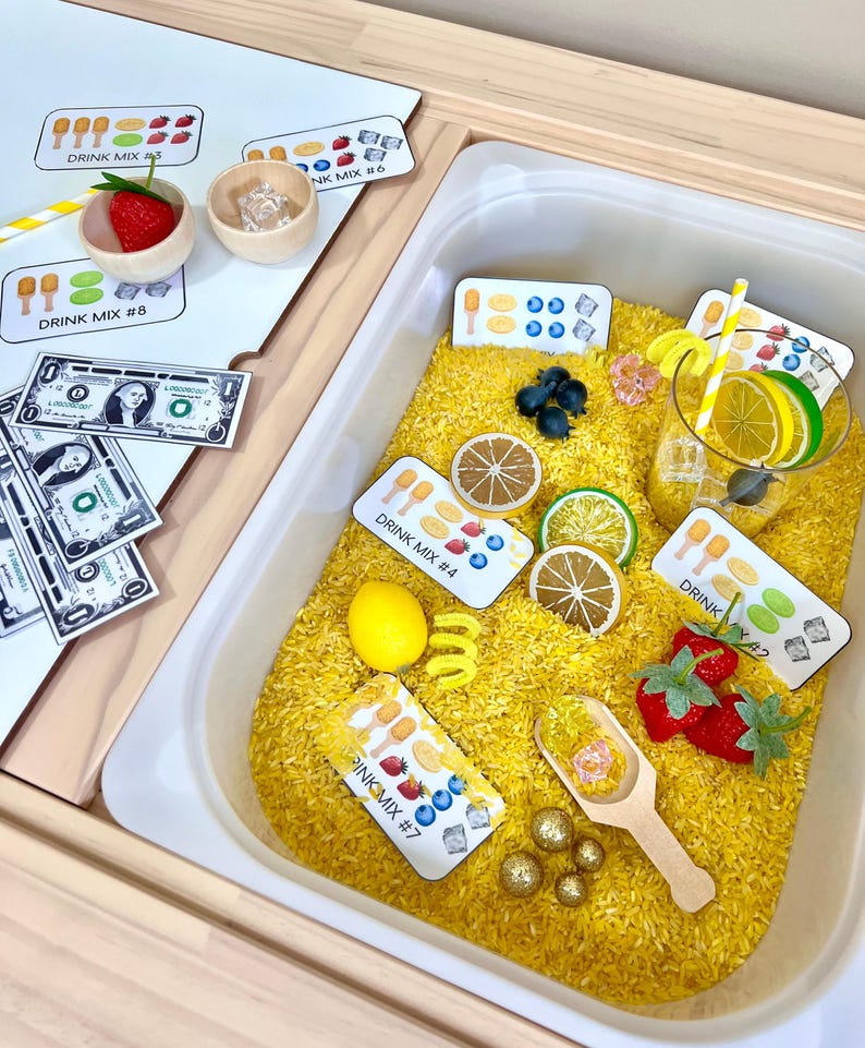 Lemonade Stand Sensory Learning Kit - Etsy
